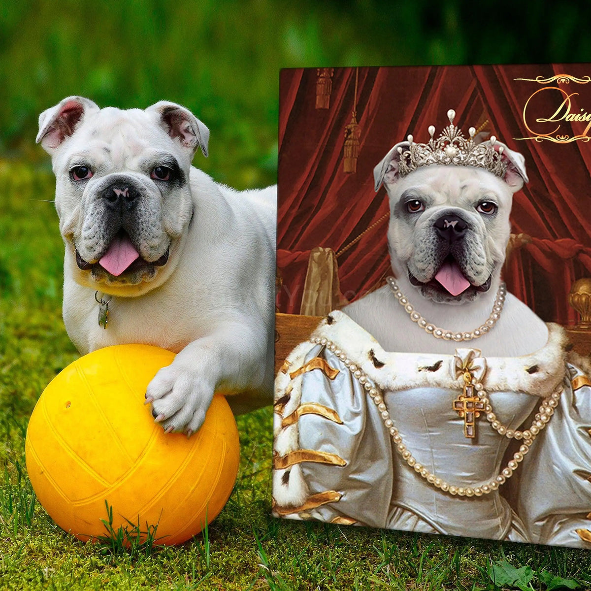 The Classic Lady female pet portrait – PopArtYouShop