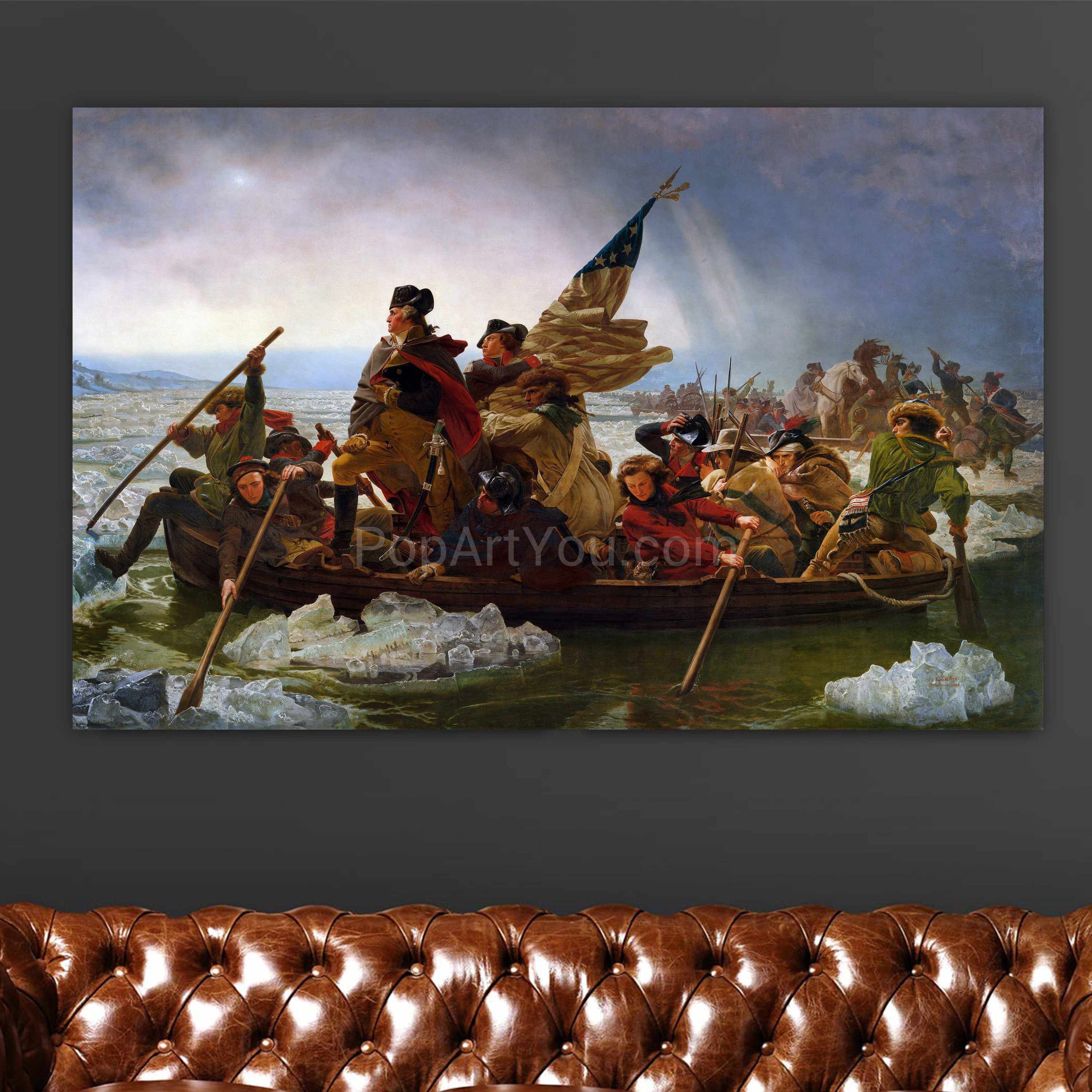 George Washington Crossing Delaware Painting