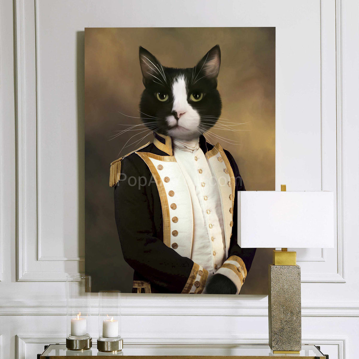 The Great Captain - custom cat portrait - PopArtYouShop