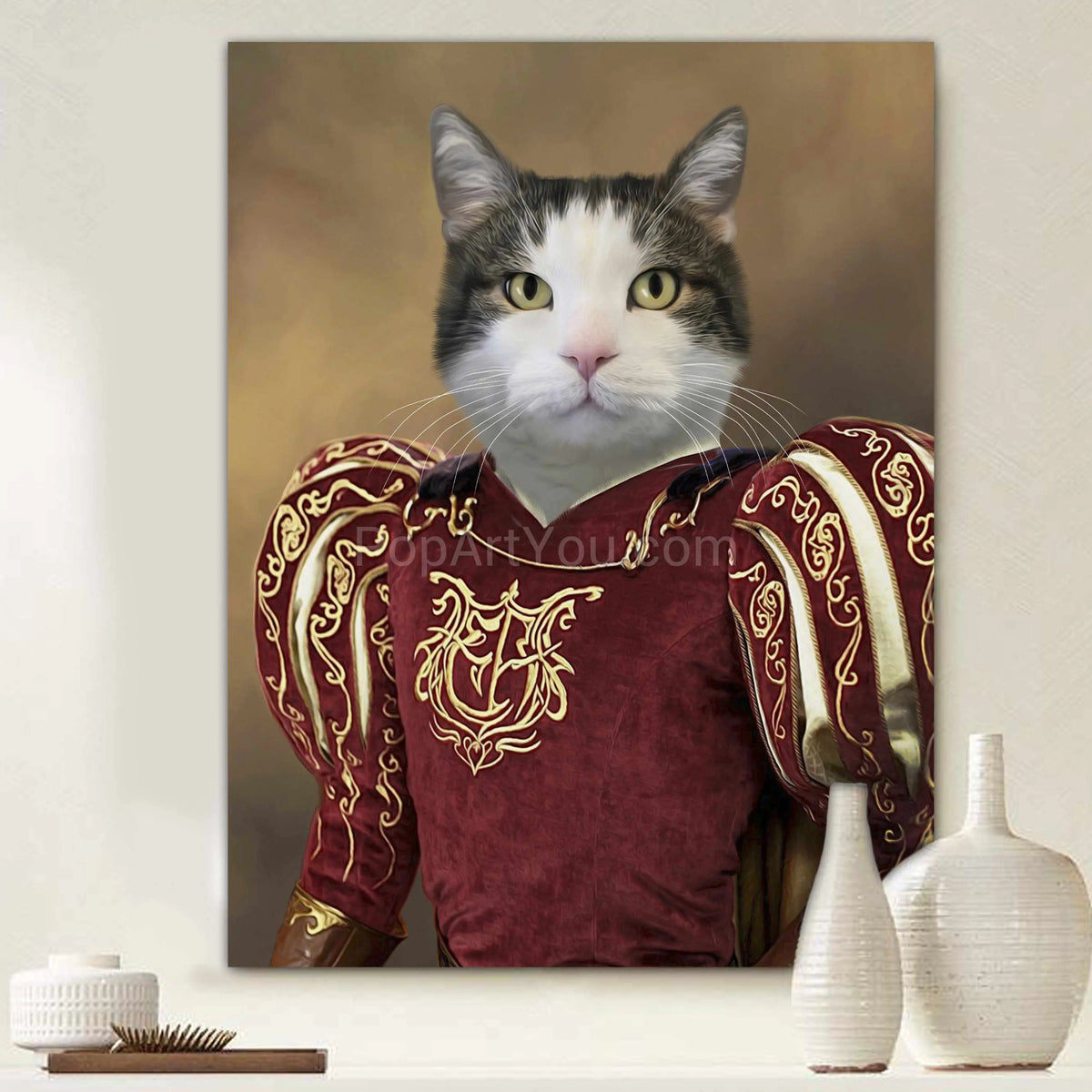 The Prince male cat portrait – PopArtYouShop